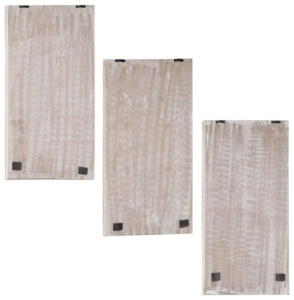 Ručně vyřezávané nástěnné panely 3 ks MDF 40 x 60 x 1,5 cm - Default Title