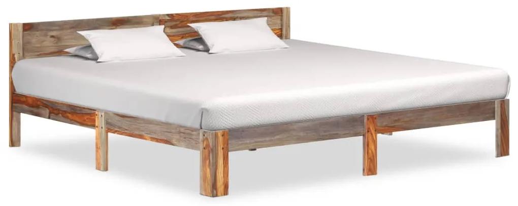 288424 vidaXL Rám postele masivní sheeshamové dřevo 200 x 200 cm