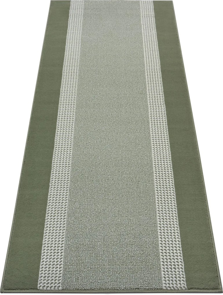 Hanse Home, Běhoun Basic 105487 Green, 80x400, zelená, chodba / předsíň