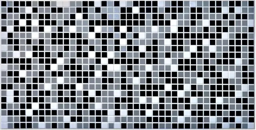 Obkladový 3D PVC panel 96 x 48 cm - mozaika černá