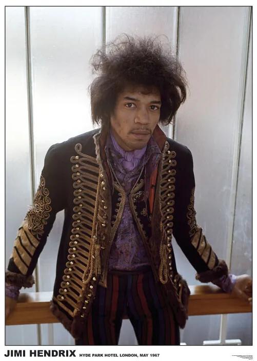 Plakát, Obraz - Jimi Hendrix - Hyde Park Hotel 1967, (59.4 x 84 cm)