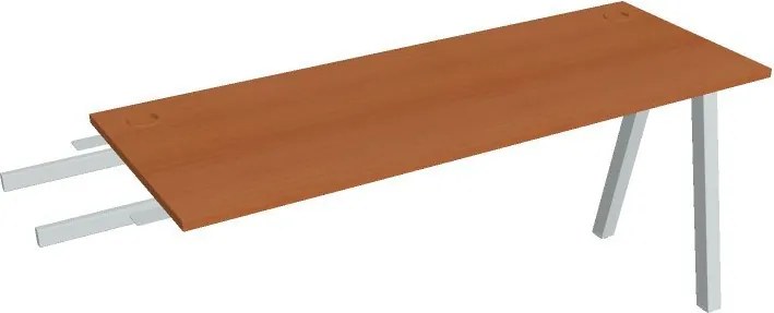 Hobis Kancelářský stůl k řetězení Hobis UEA 1600RU, deskaakát, černá černá