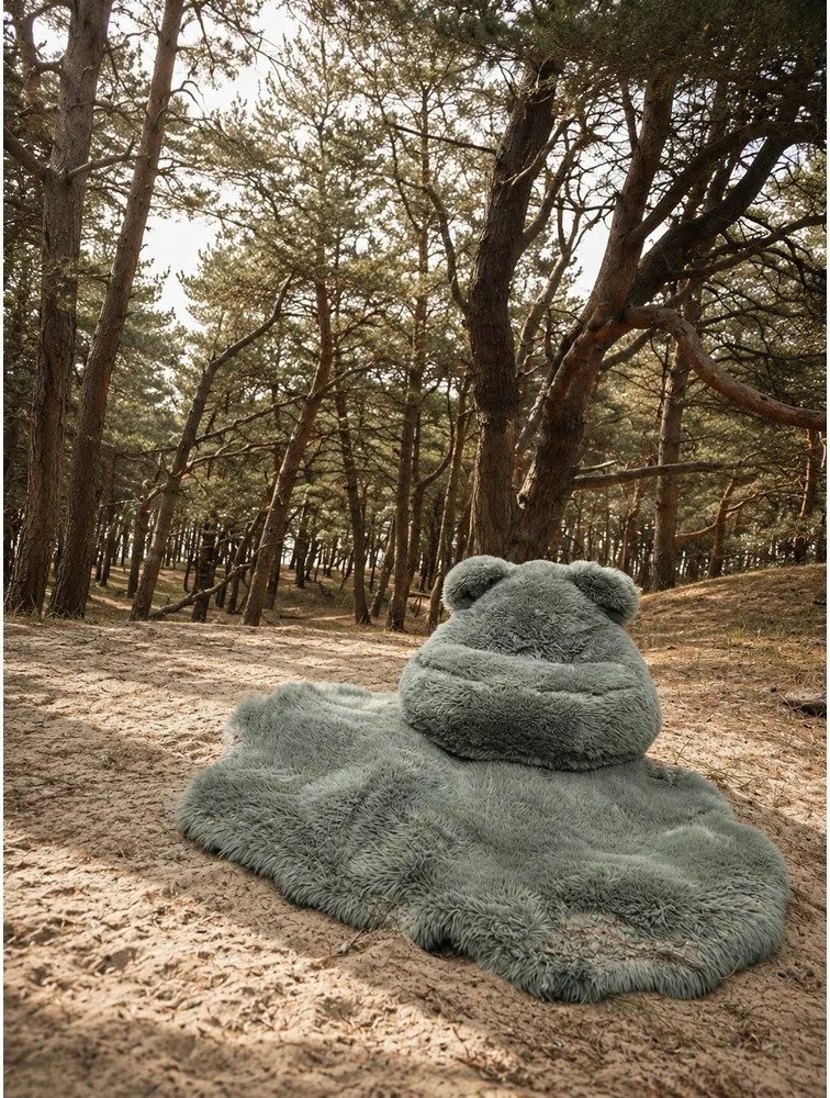 Šalvějově zelený dětský koberec 115x140 cm Mammoth – Meowbaby