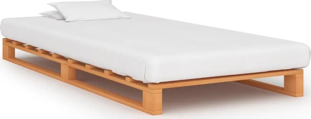 vidaXL Rám postele z palet masivní borovice 100 x 200 cm [285235] Barva: Hnědá