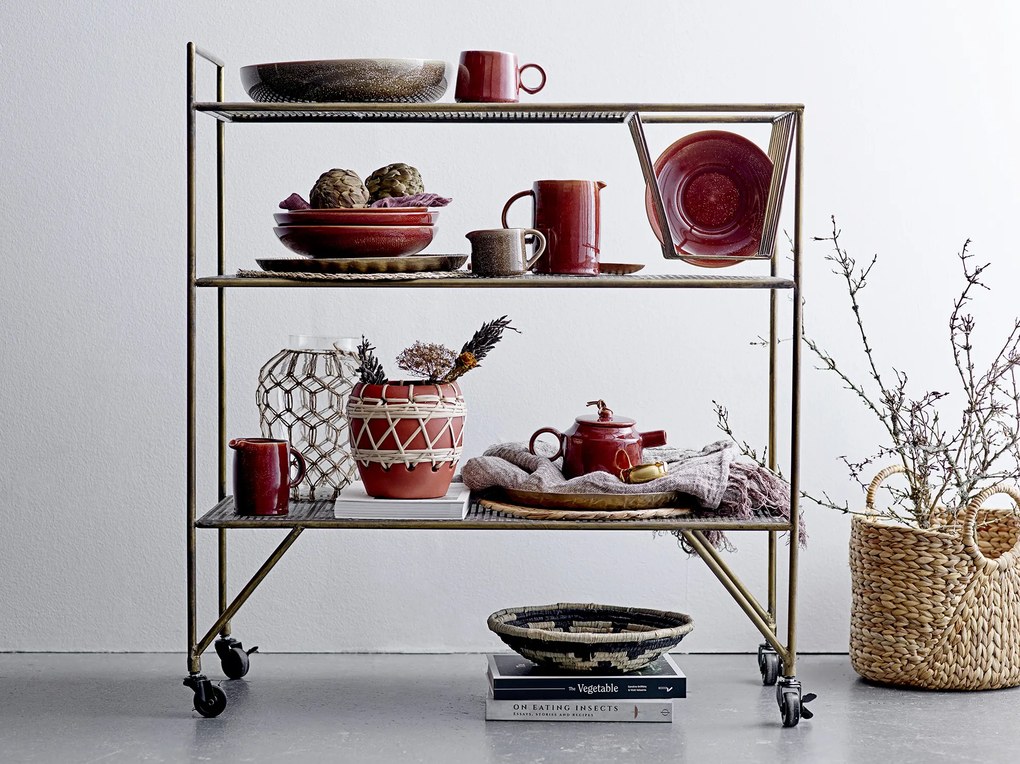 BLOOMINGVILLE Barový vozík KATARINA zlatý 82046047