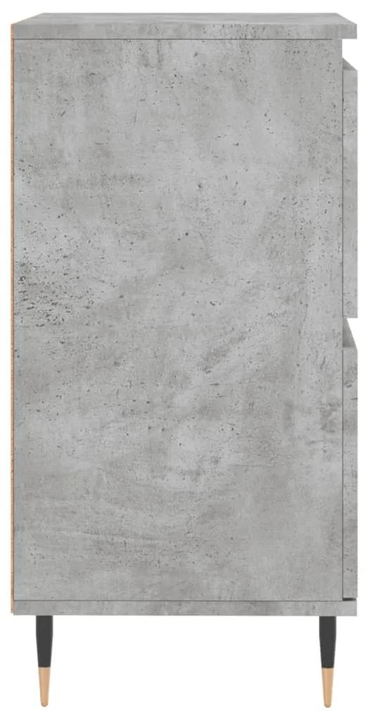 Příborníky 2 ks betonově šedé kompozitní dřevo,  3190169