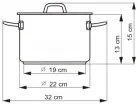 KOLIMAX - české nerezové nádobí KOLIMAX Hrnec PRECISE s poklicí, průměr 22cm, objem 4,5 l