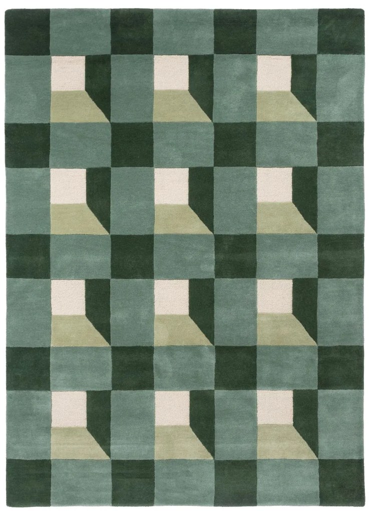 Brink&Campman Harlequin Blocks fern 141907 200x280cm green