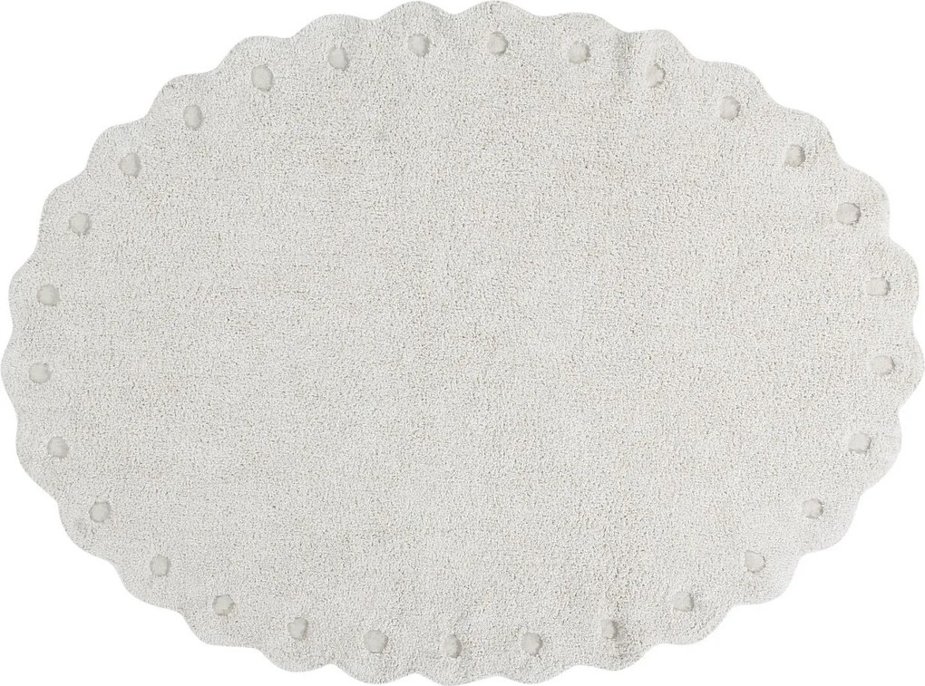 Lorena Canals, Dětský kusový koberec Pinecone Ivory ovál, 130x180, béžová, dětský pokoj