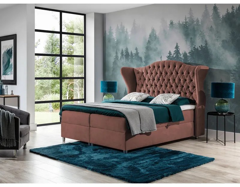 Kontinentální postel Limpopo, Rozměr postele: 160 x 200 cm, Barva:: Kronos 19