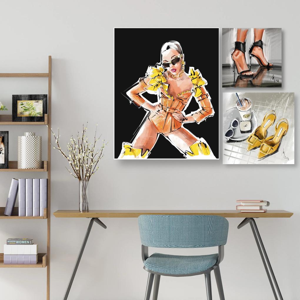 Gario Obraz na plátně Módní obuv - Irina Sadykova Rozměry: 30 x 30 cm