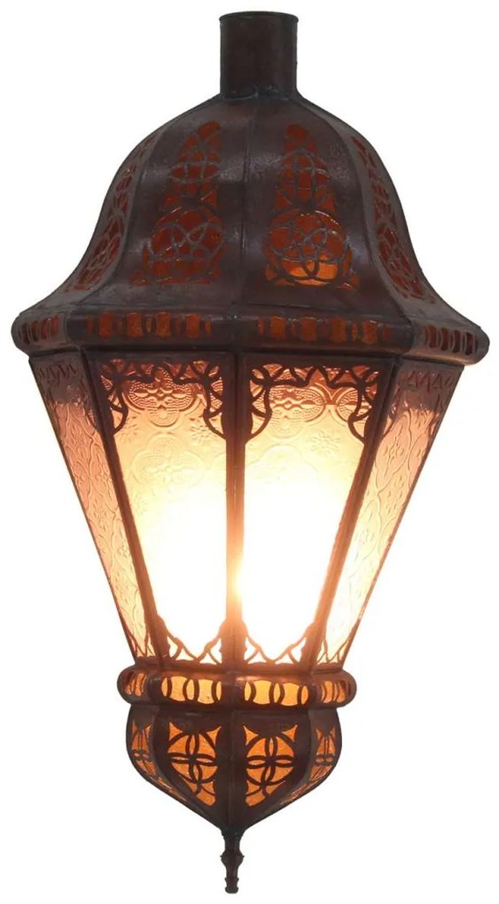 Orientální nástěnná lampa Beluti bílá