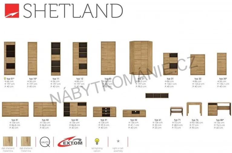 Extom Komoda SHETLAND 43 (dub)