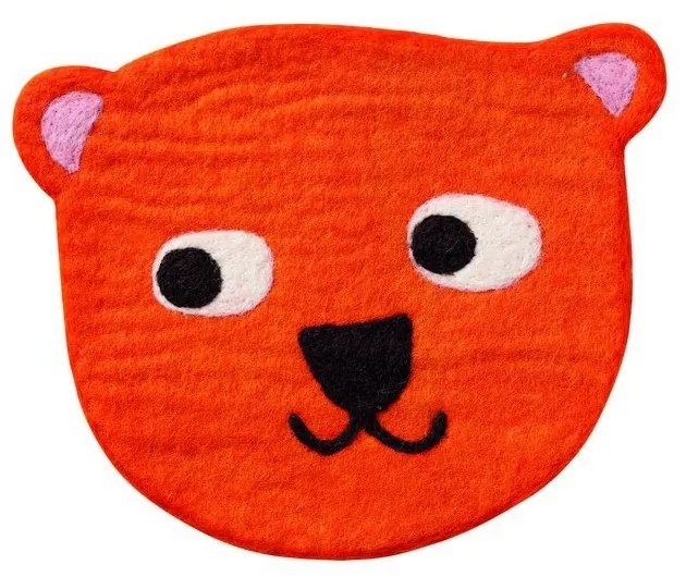 Podsedák z ovčí vlny Little bear orange 28cm, Klippan Švédsko