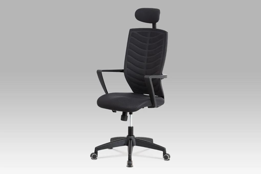 Artium Kancelářská židle, houpací mech., černá MESH, plastový kříž - KA-D707 BK