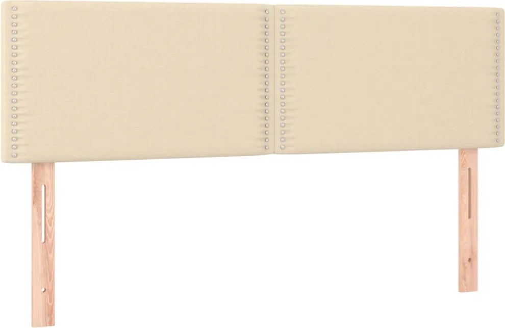Box spring postel s matrací krémová 140x200 cm textil 3139982