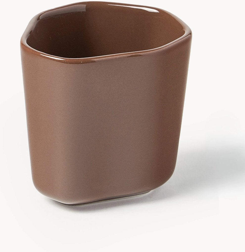 Sada porcelánových šálků na espresso v organickém tvaru Joana, 4 díly