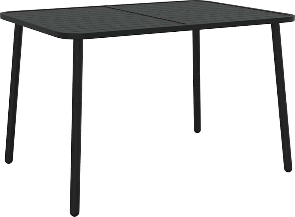 5dílný zahradní jídelní set antracitový ocel 3187991