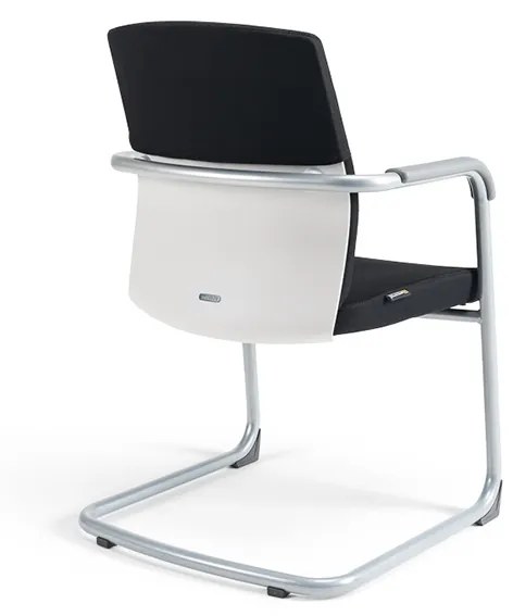 Office Pro Jednací židle JCON WHITE — více barev, nosnost 120 kg Červená