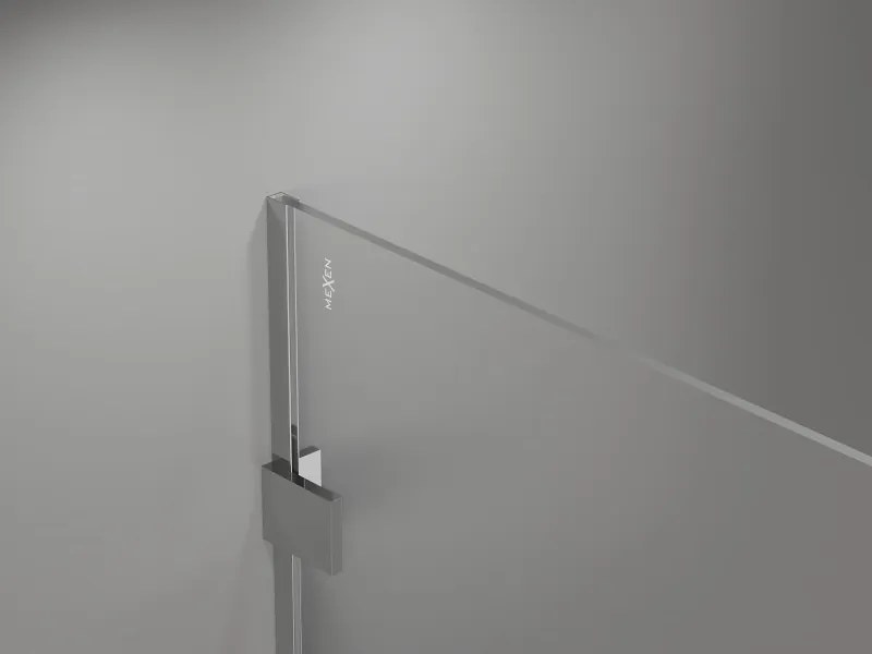 Mexen Lunar sprchová stěna Walk-in levá 110 x 200 cm, transparentní 8 mm, chrom - 830-110-000-01-00-L