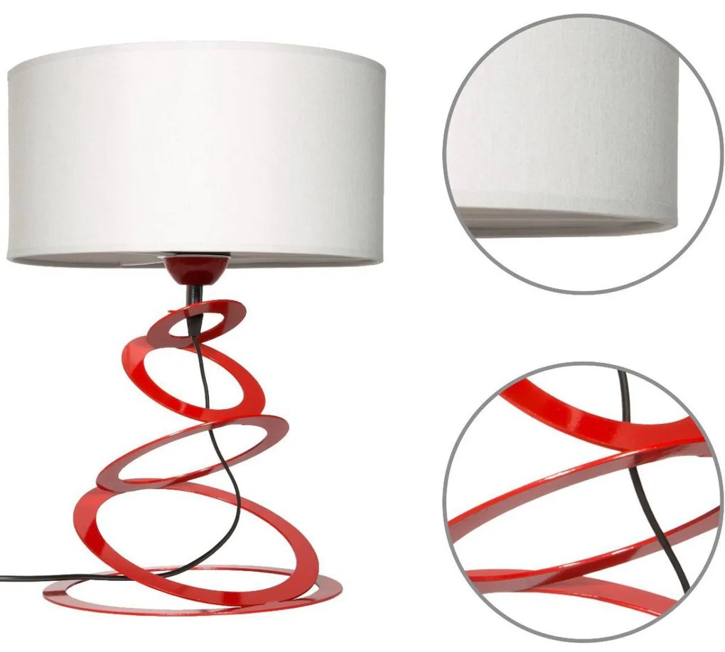 Stolní lampa Indigo, 1x textilní stínítko (výběr ze 3 barev), (výběr ze 3 barev konstrukce), o