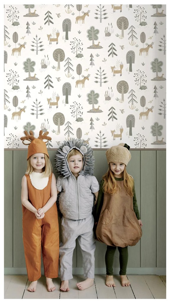 Dětská vliesová tapeta na zeď, zvířátka, rostliny, 14802, Happy, Parato