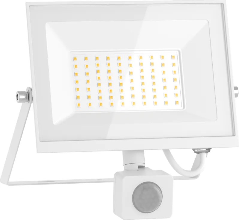 Mexen Luxpro+ LED reflektor s pohybovým senzorem, 50W, studená - 6500K, 5500 lm, bílá - L236-050-65-20