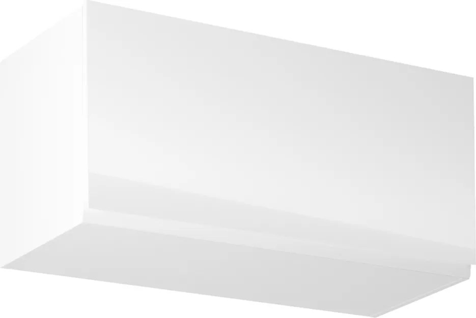 Horní skříňka, bílá / bílý extra vysoký lesk, AURORA G80K