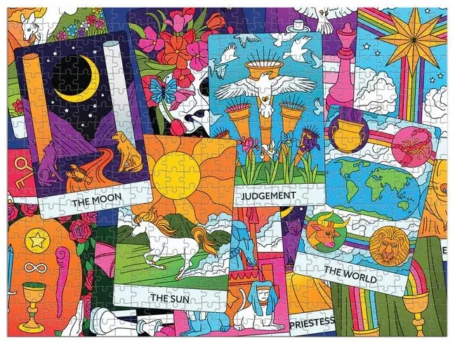 Galison Oboustranné puzzle Major Arcana 500 dílků