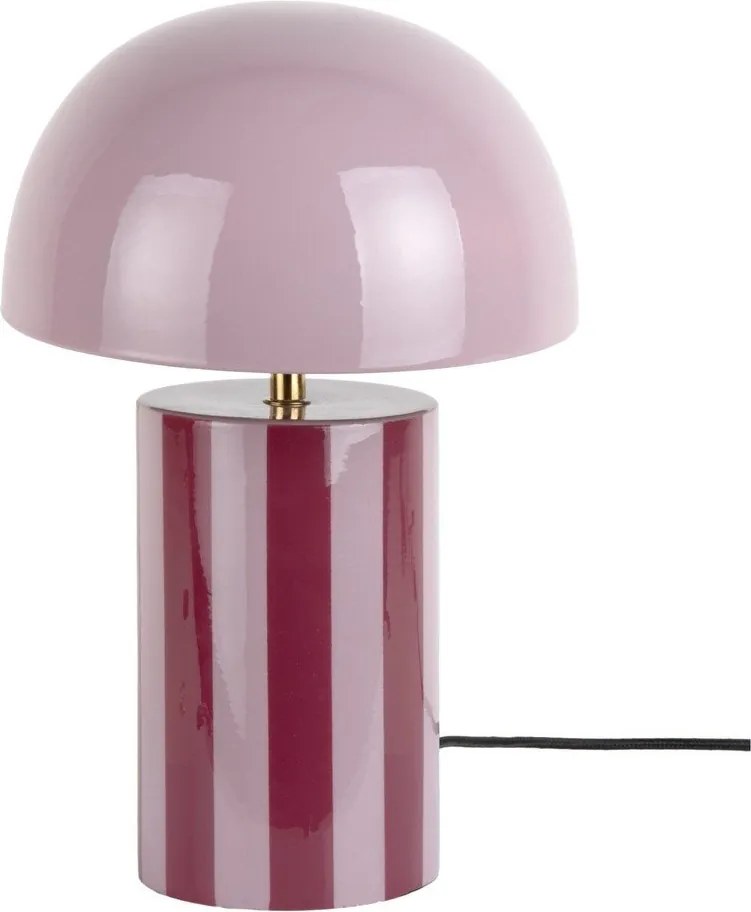 Fialová kovová stolní lampa (výška 34 cm) Rayado – Leitmotiv Biano.cz