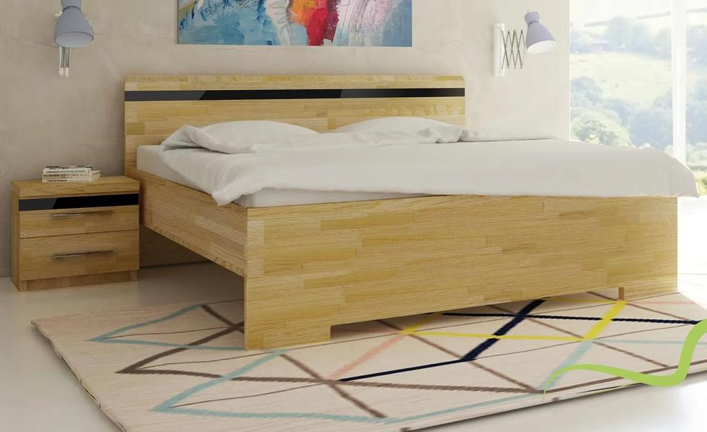 Texpol Dřevěná postel Mona 200x140 Olše