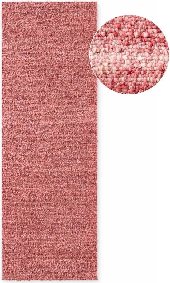 Tmavě růžový ručně tkaný běhoun 80x300 cm Notting Hill Portobello – Ted Baker