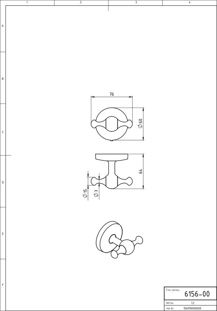 Novaservis - Dvojháček Metalia 1 chrom, 6156,0