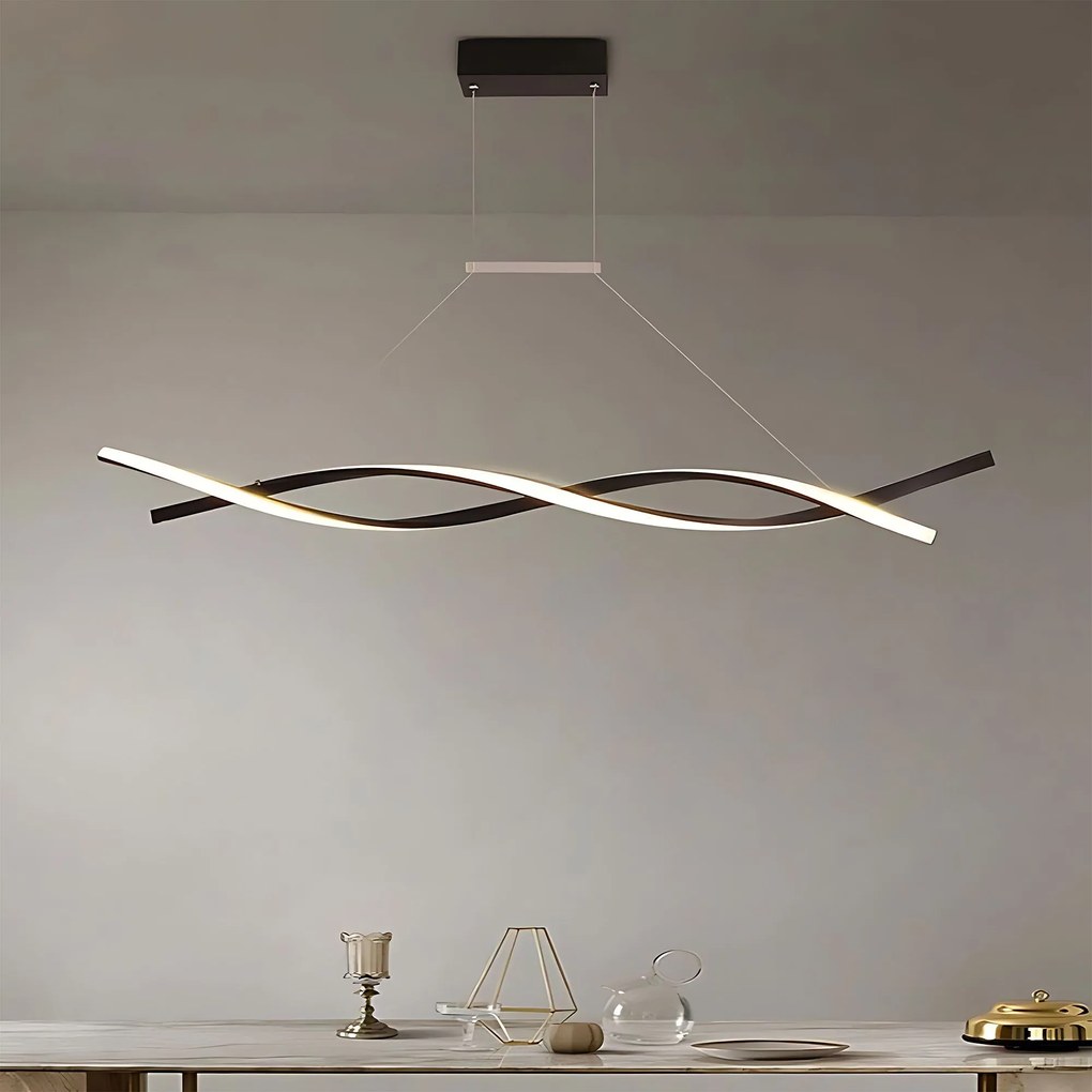 Toolight Závěsné LED osvětlení Modern Spiral D100 LHJ020-CP černé