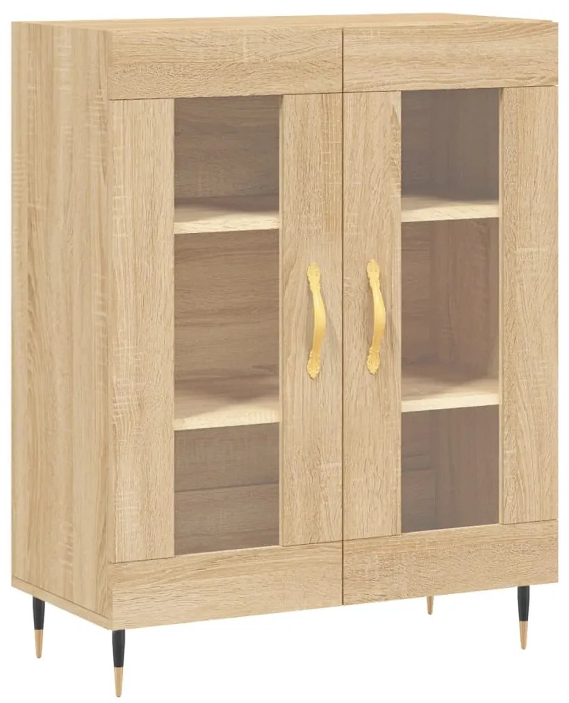 Skříň highboard dub sonoma 69,5 x 34 x 180 cm kompozitní dřevo,  3195718