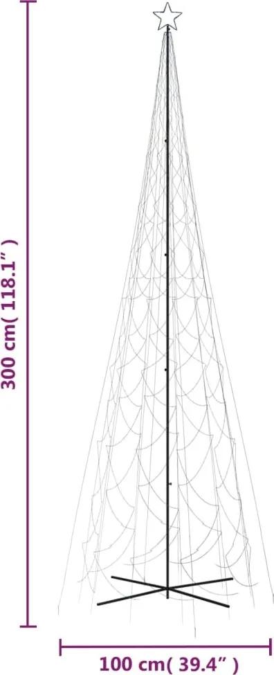 vidaXL Vánoční stromek kužel 3 000 ch LED diod 230 x 800 cm [343515] Barva: Vícebarevný