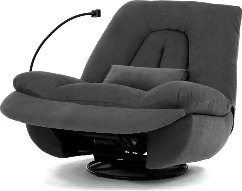 Polohovací křeslo šedé, elektrické TV-7089 GREY2