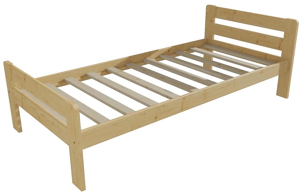 Vomaks Jednolůžková postel VMK002C Rozměr: 90 x 200 cm, Barva: surové dřevo
