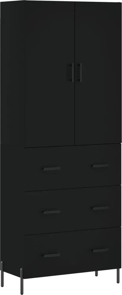 vidaXL Skříň highboard 69,5 x 34 x 180 cm kompozitní dřevo [3195852] Barva: Betonová šedá