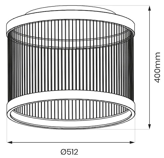Stropní LED svítidlo Guarda, 1x LED 43w, 4000k, b