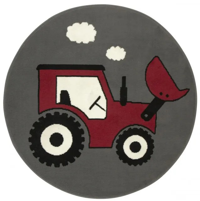 Dětský koberec Luna Kids 534457/51915 Traktor, krémový