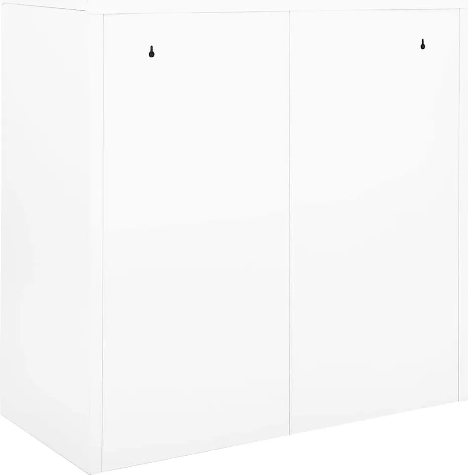 Skříň s posuvnými dveřmi bílá 90 x 40 x 90 cm ocel 336429