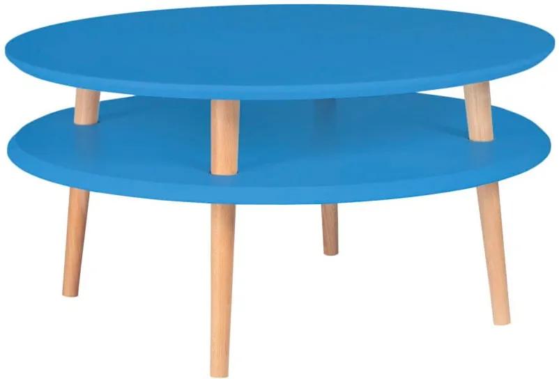 Modrý konferenční stolek Ragaba Ufo, ⌀ 70 cm