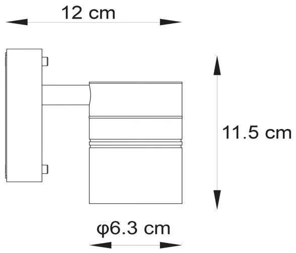 Lucide 14867/05/30 - LED Venkovní nástěnné svítidlo ARNE-LED 1xGU10/5W/230V IP44