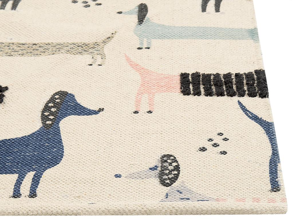 Dětský bavlněný koberec 80 x 150 cm vícebarevný TEMIAJ Beliani