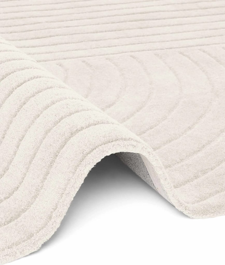 Vikosa, Kusový koberec Vikosa Arcura 106269 Cream White kruh, 150x150 (průměr) kruh, bílá, ložnice