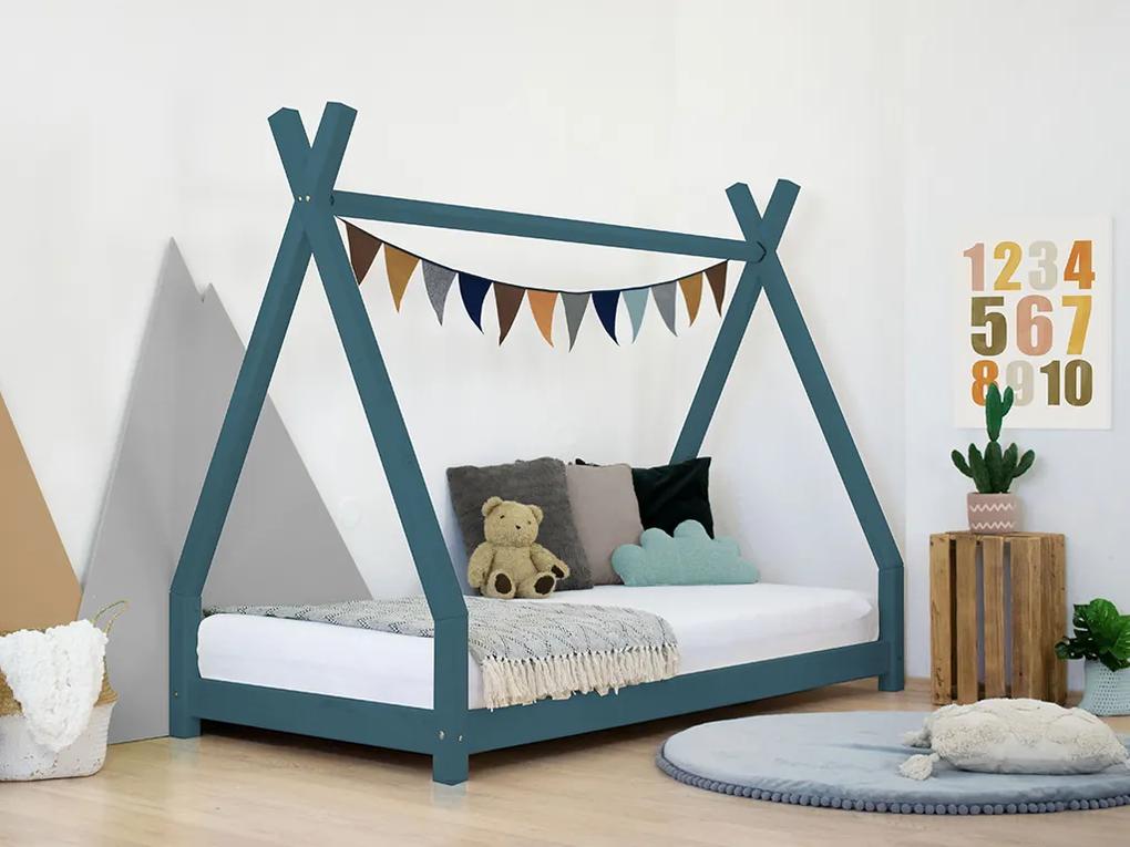 Benlemi Dětská domečková postel NAKANA Barva: Světle modrá, Rozměr: 90 x 200 cm
