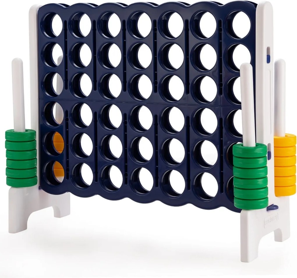 Costway 4 Win Giant Playset pro děti a dospělé šedá + tmavě – 120 × 42 × 104 cm