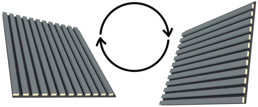 Lameo Akustický panel 3D na filcu - khaki 60x60cm