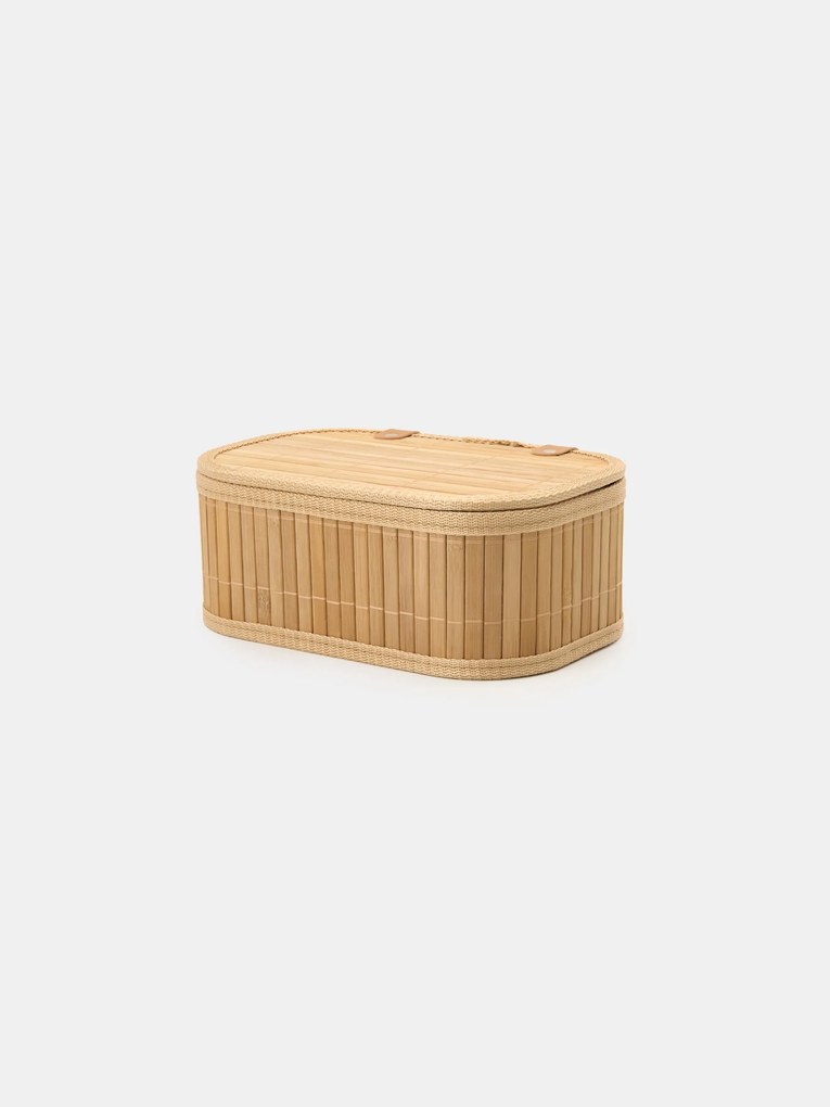Sinsay - Úložný box s bambusovou úpravou - béžová